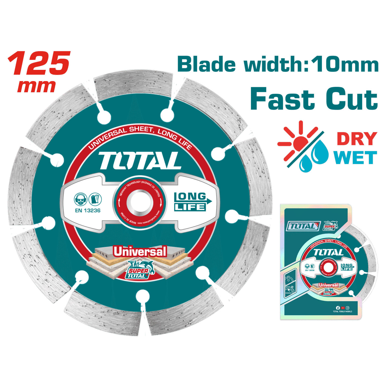 TOTAL Dry Diamond Disc 5" TAC2111253 | SATCO