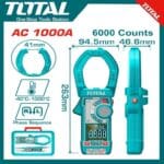 TOTAL Digital Ac Clamp Meter 1000A TMT7610001 | SATCO