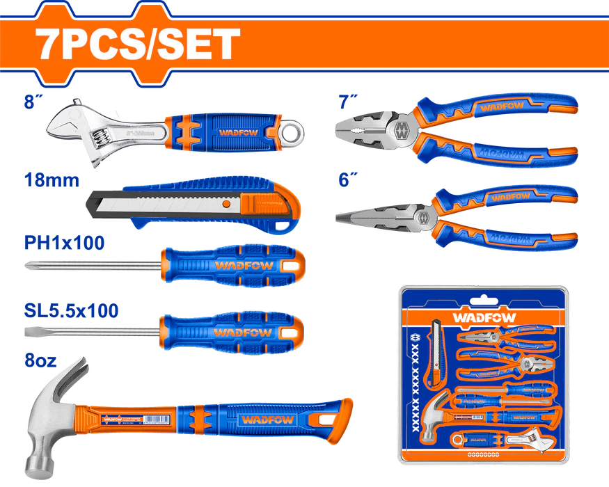 WADFOW WHS5307 7 Pcs hand tools set | SATCO