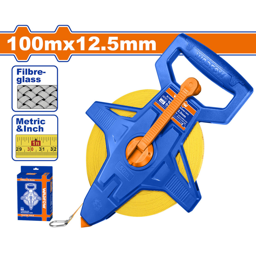 WADFOW WMT25100 Fibreglass measuring tape | SATCO