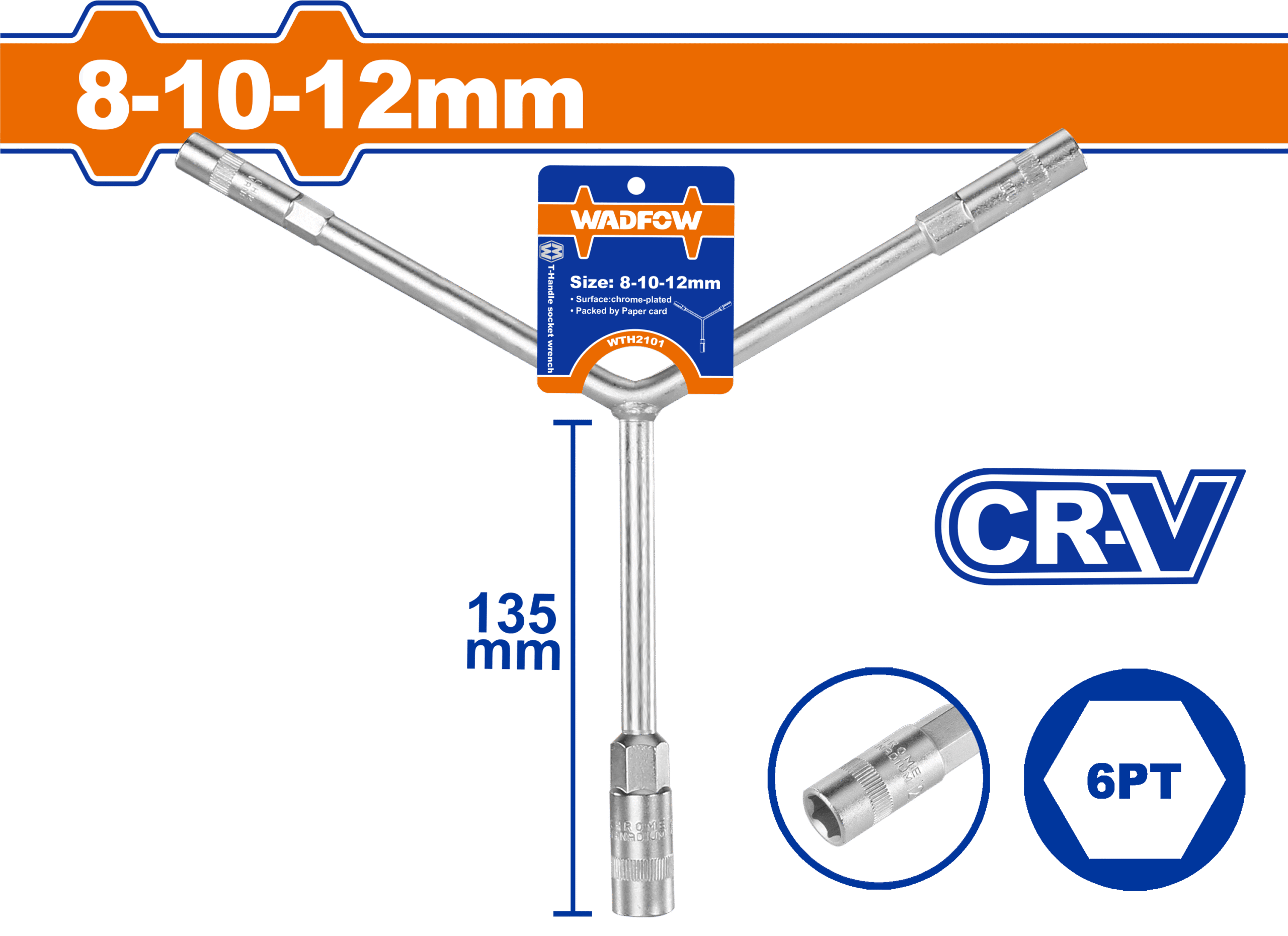 WADFOW WTH2101 Y-Type socket wrench | SATCO